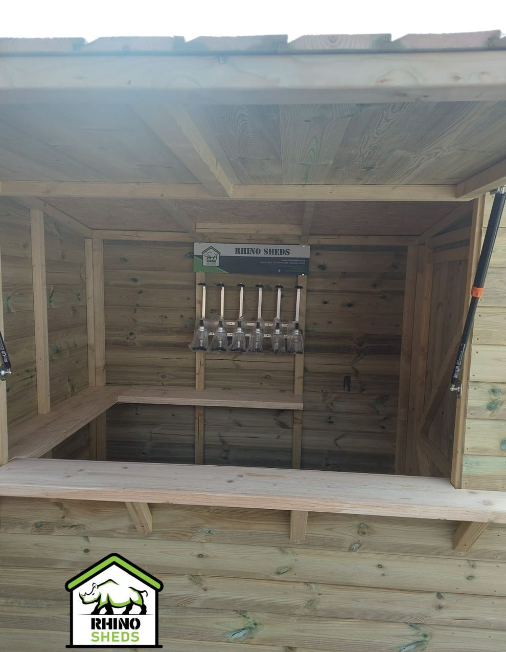 Pressure Treated Gas Strut Garden Bar – Rhino Sheds