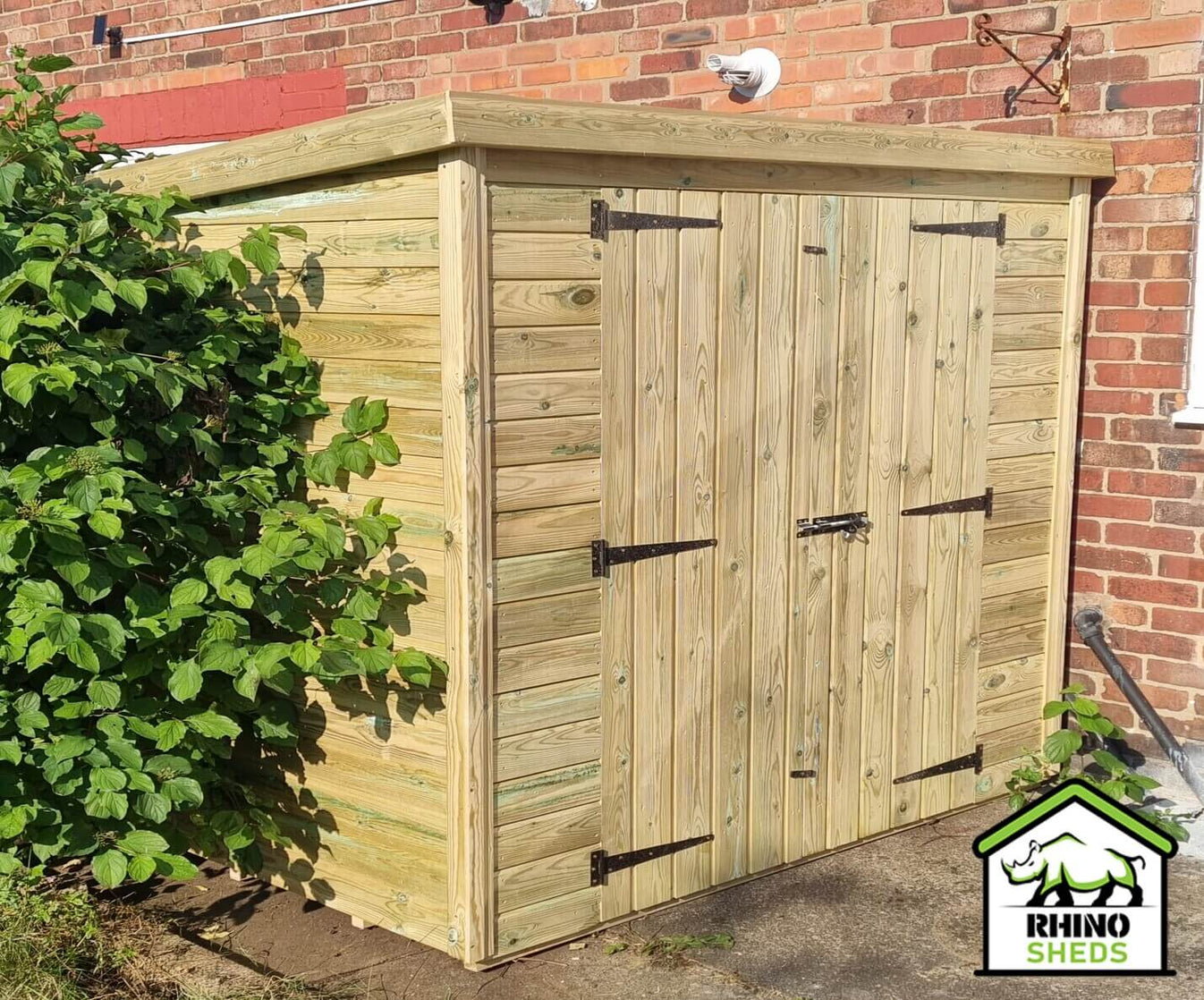 4x7 Pressure Treated Pent Shed – Rhino Sheds